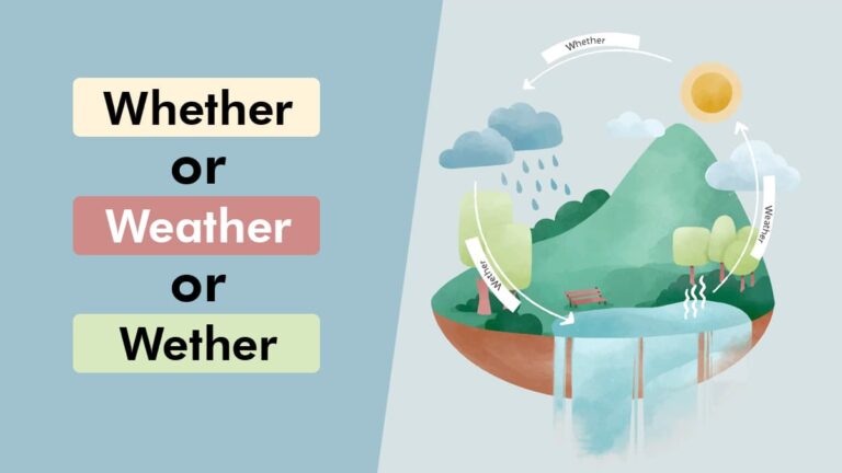 Whether or Weather or Wether - What’s the Difference